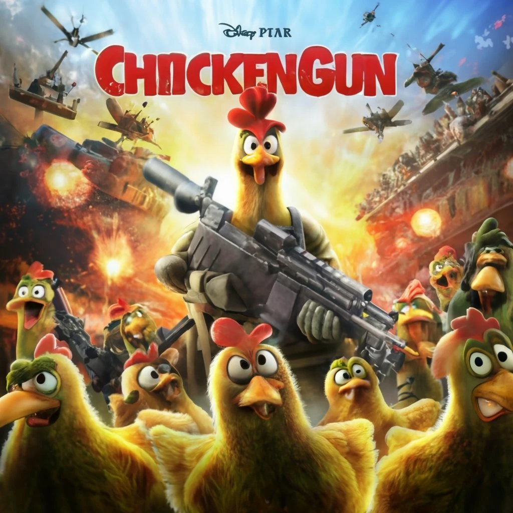 Chicken Gun AI Disney Pixar movie posters | Fandom