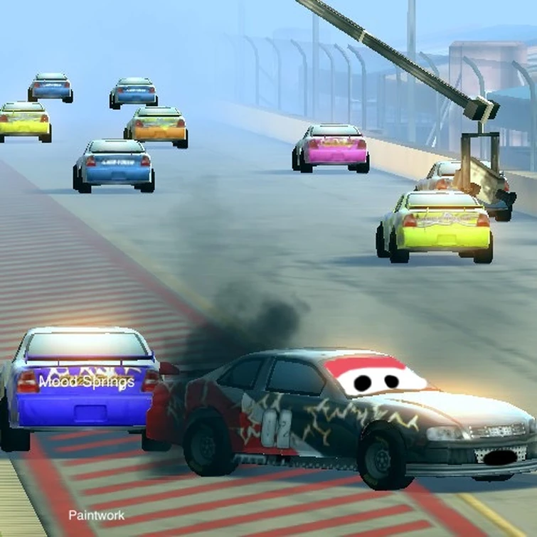 Gerald Leadfoot crashes into Chuck Armstrong during the 2003 Palm Mile ...