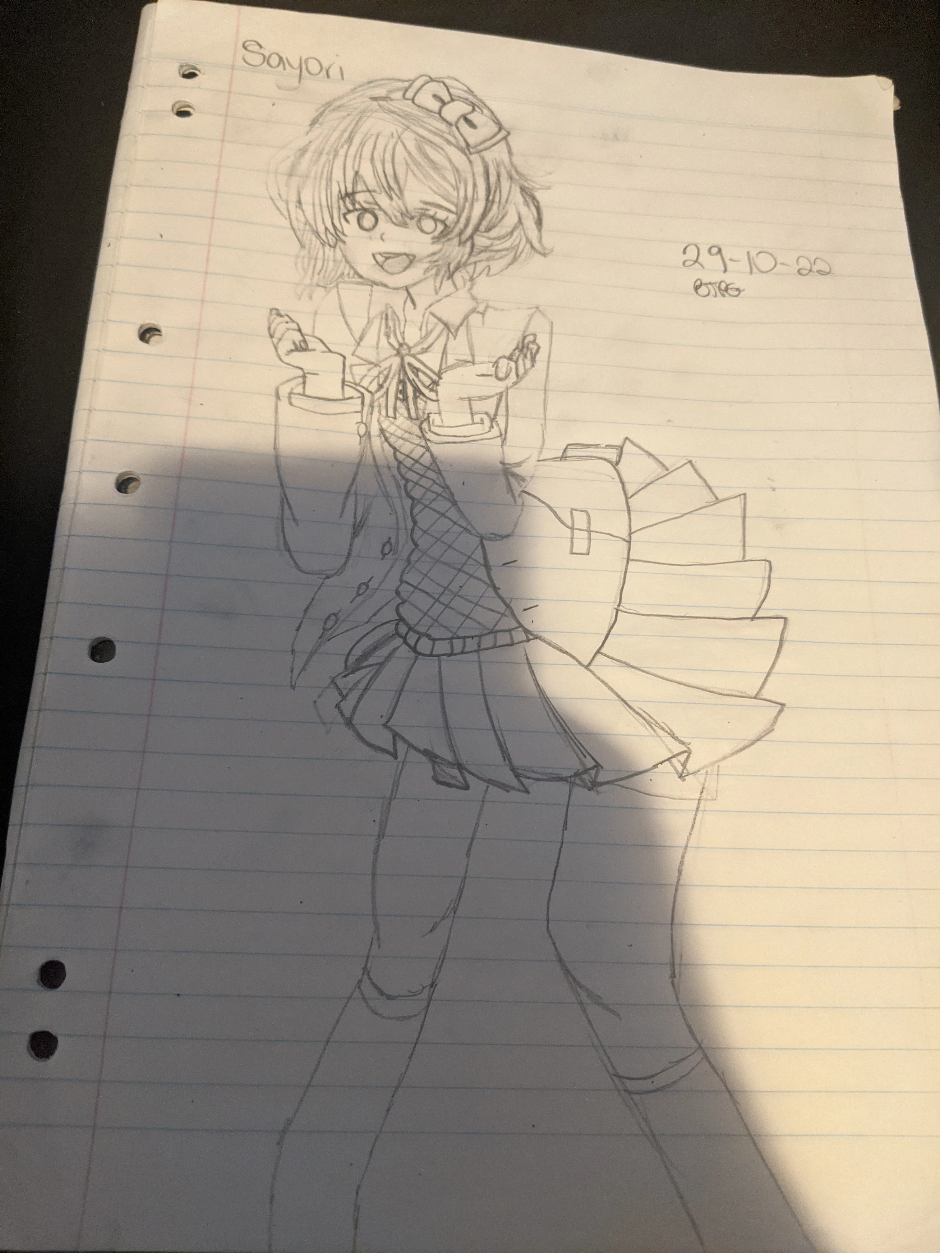 I did this Sayori drawing today... | Fandom