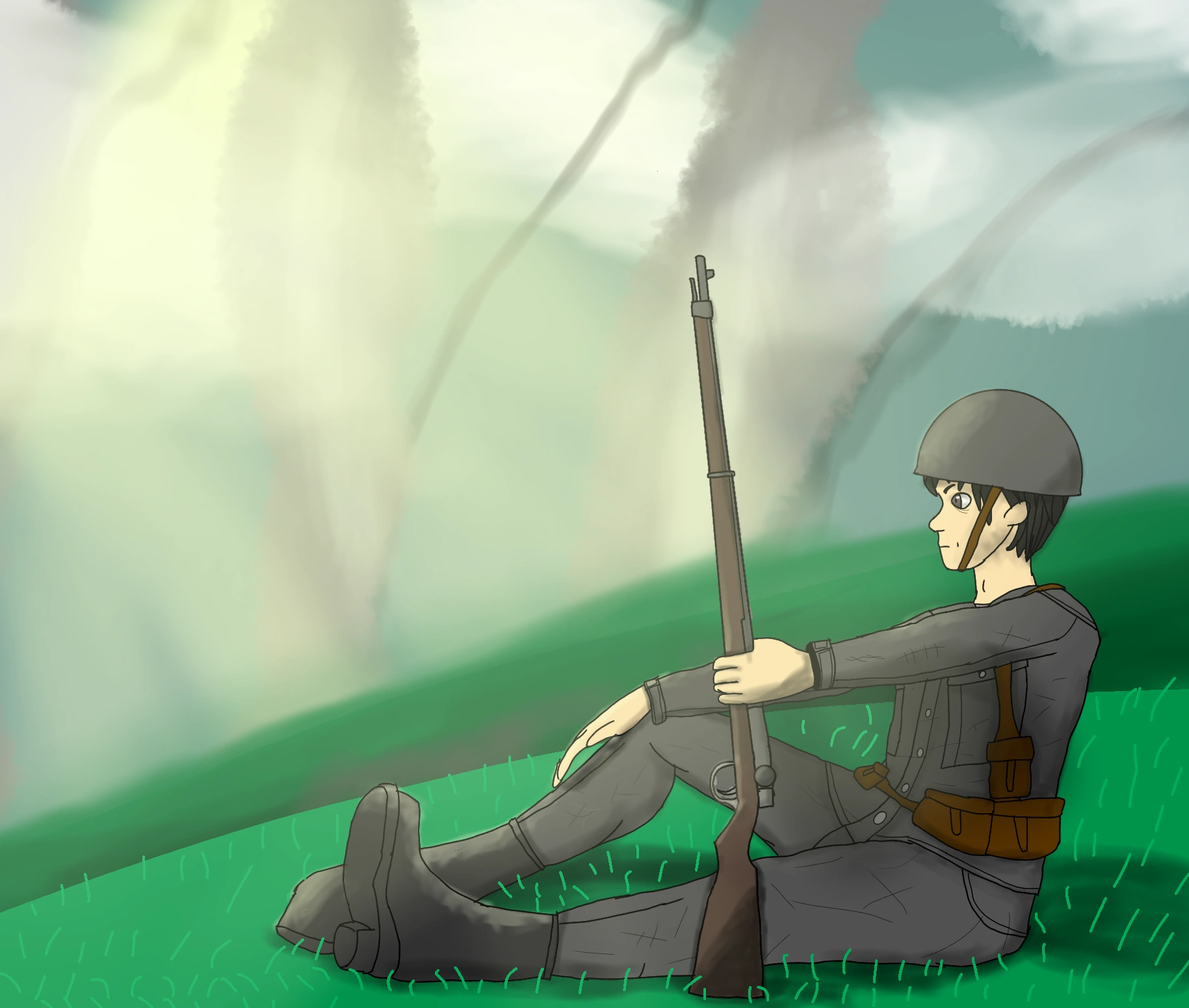 Antaren Soldier with his good ol' Evie, Southern Cetus, 1912 | Fandom