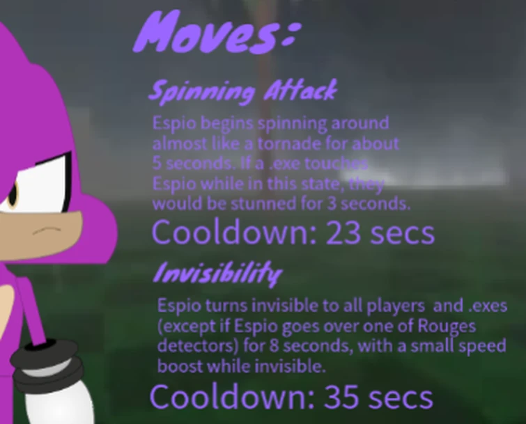 Espio Concept | Fandom