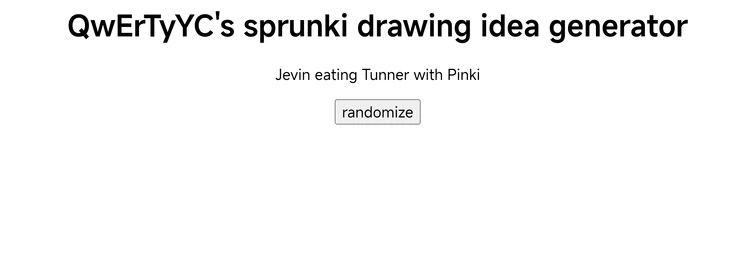 Made a sprunki drawing idea generator for fun | Fandom