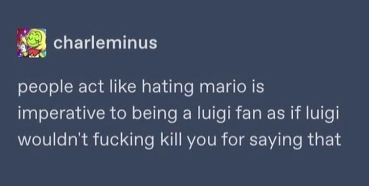 So much fandom discourse over characters can be summed up like this ...