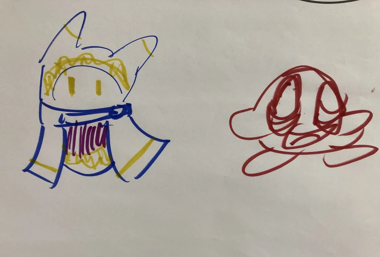 Took one of my friends bag of markers just to draw this on the school’s ...