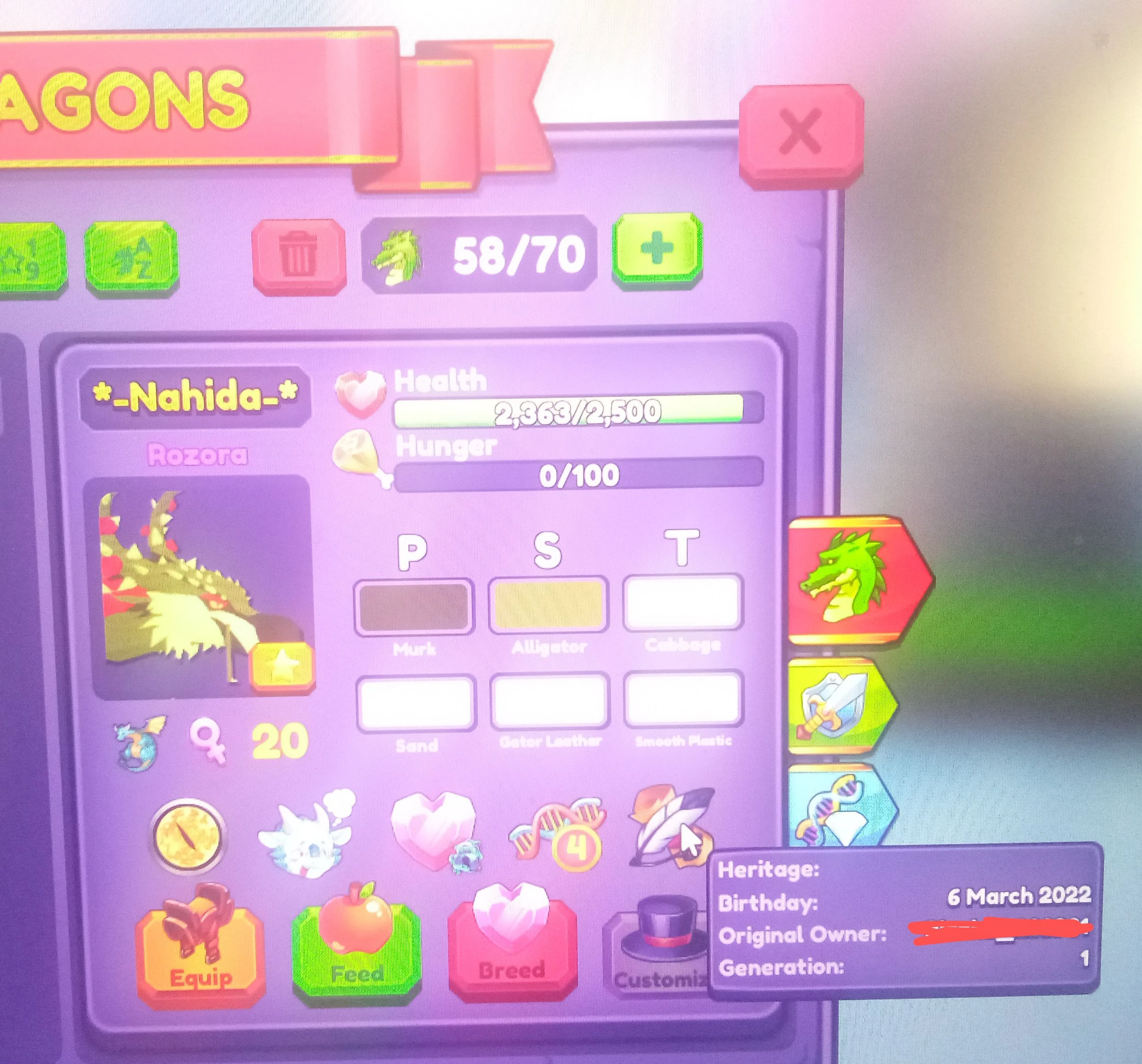 Trading/selling 4mut Gen 1 rozora (2/3 default ala colors) | Fandom