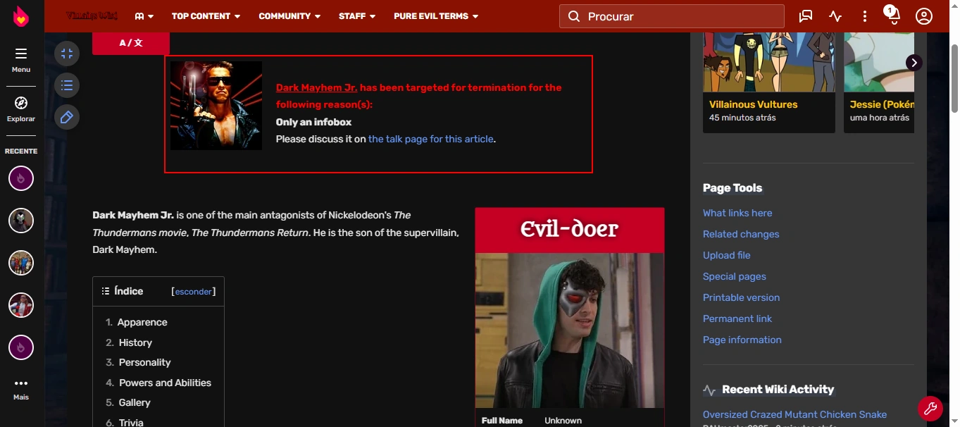 Please don't delete the Dark Mayhem Jr. page, I'm still learning how to ...