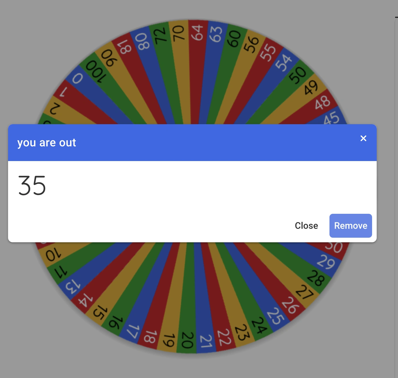 spinning the wheel until it lands on my favourite numberblocks ...