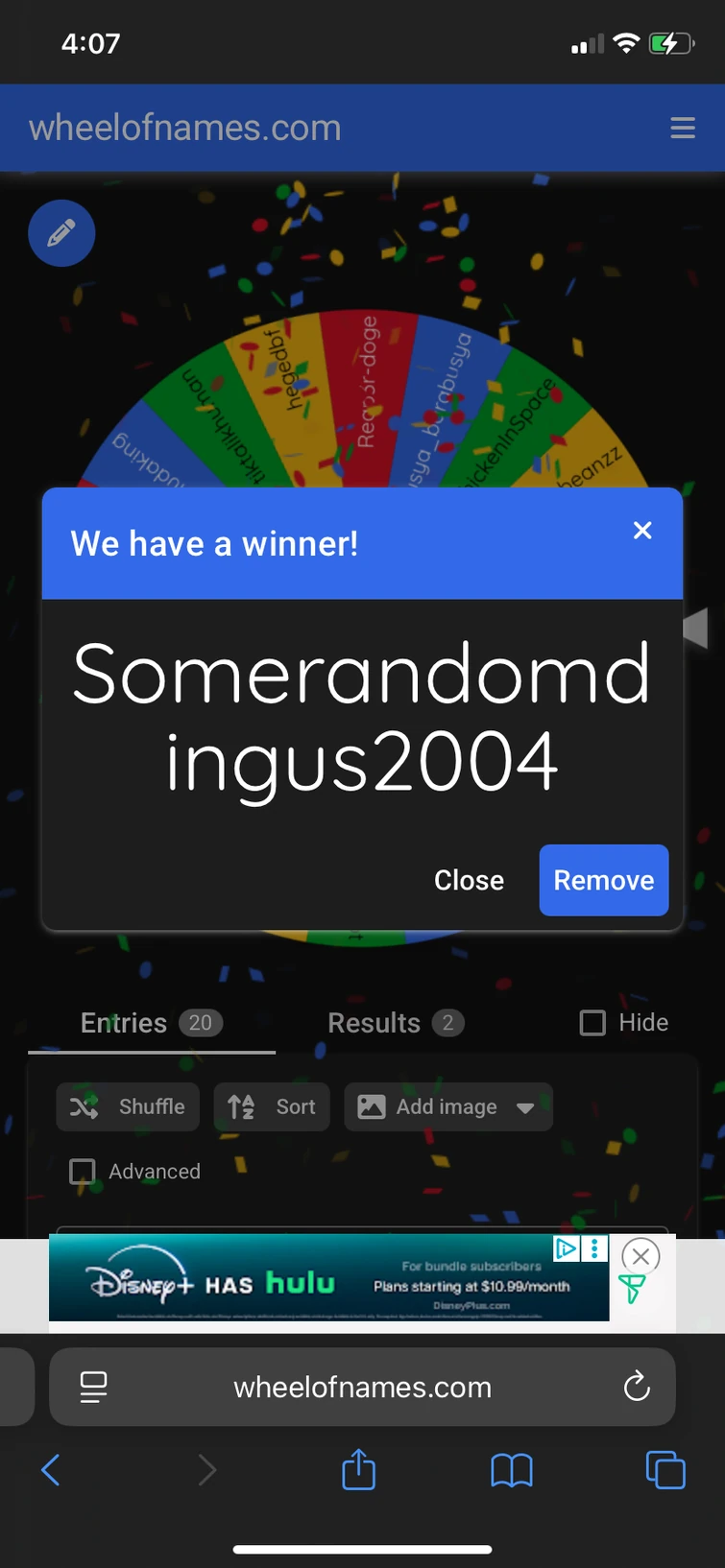 The winners not responding | Fandom