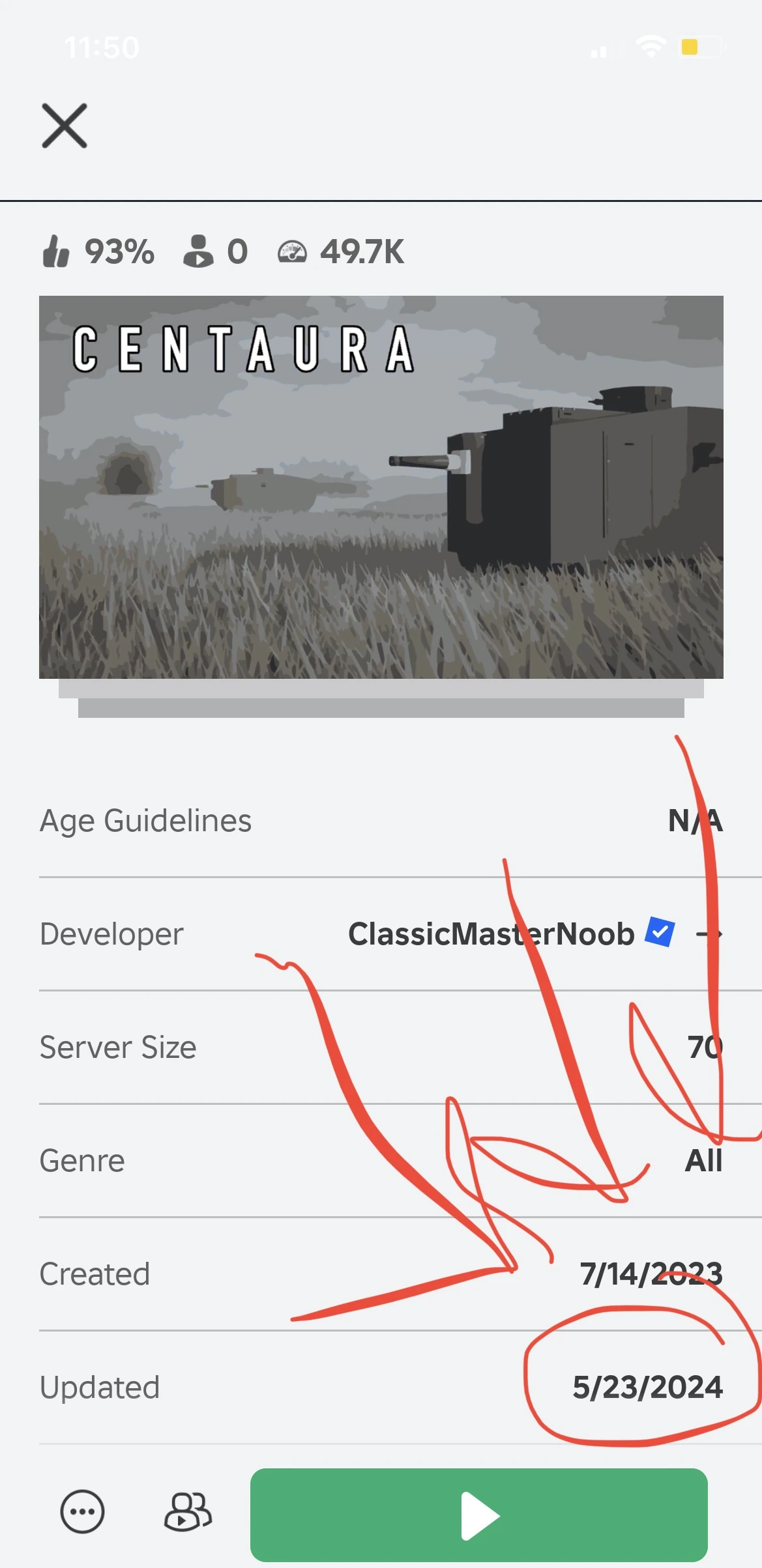 Chat the test place for Centaura has been updated DOES THIS MEAN TALONA ...