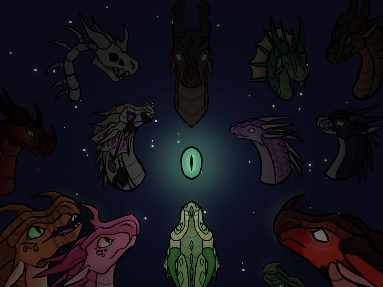 Drew some main characters as WoF dragons | Fandom