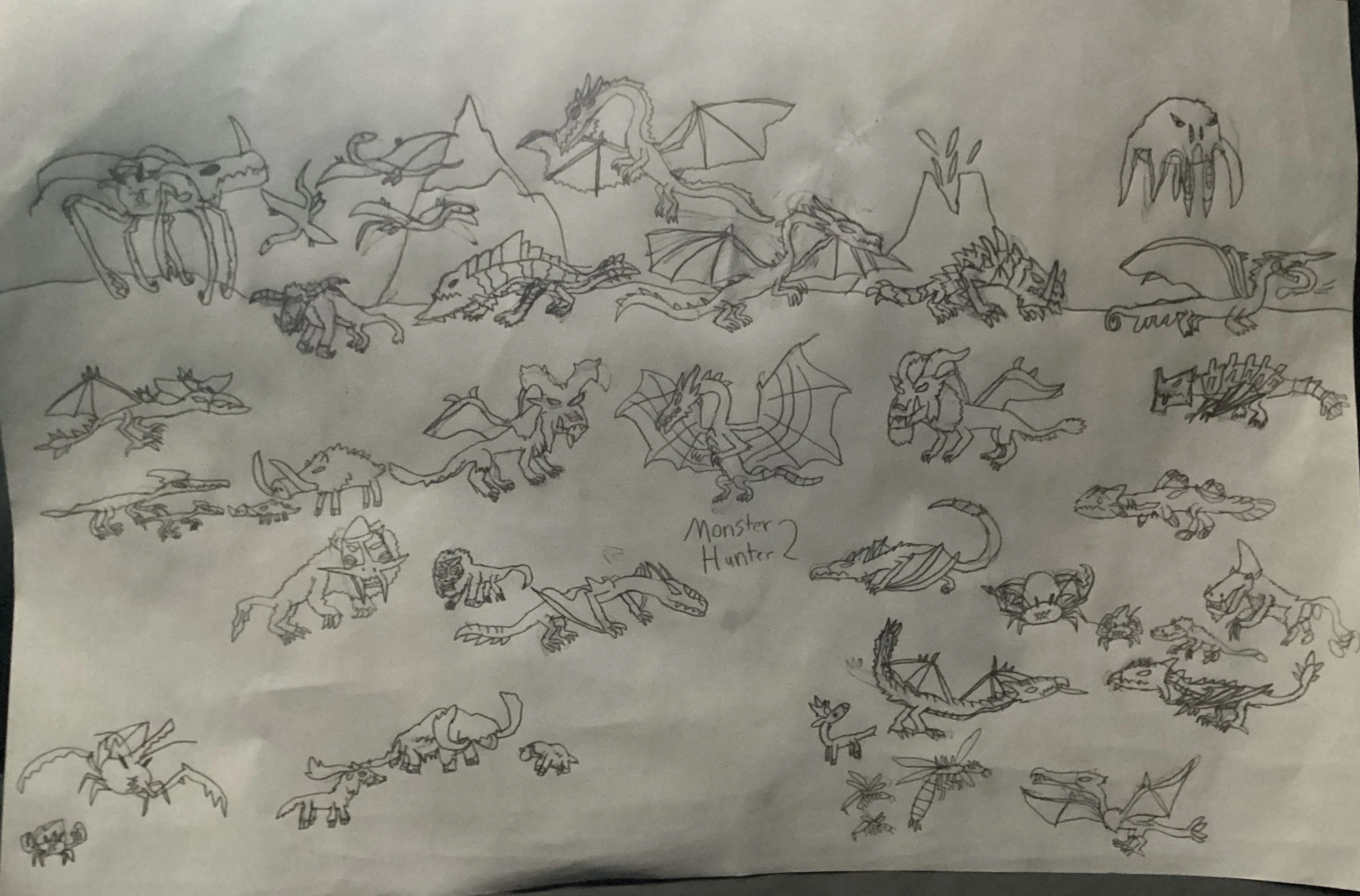 Drawing I made for Monster Hunter the Second | Fandom
