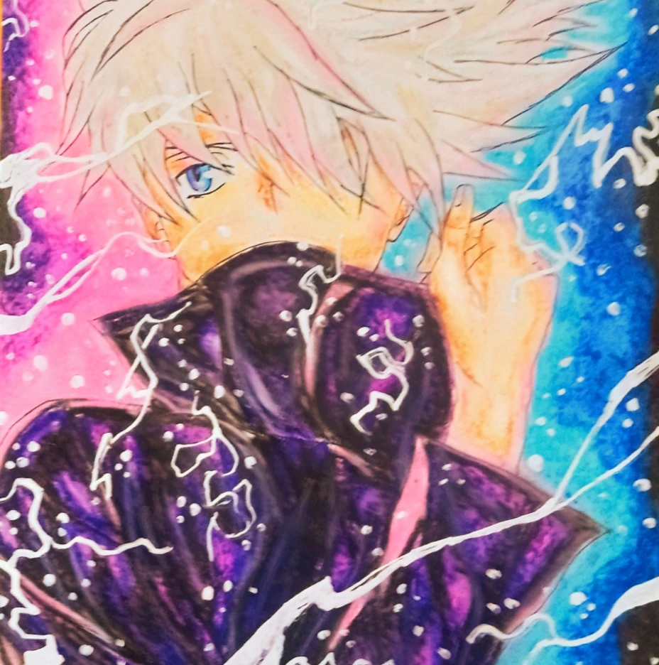 Tried drawing Gojo | Fandom