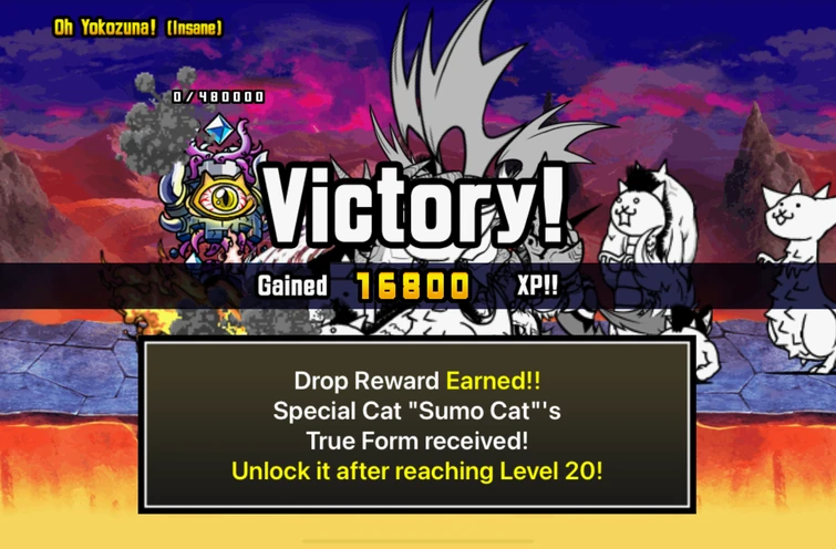 Sumo Cat Awakens! No gacha First try | Fandom