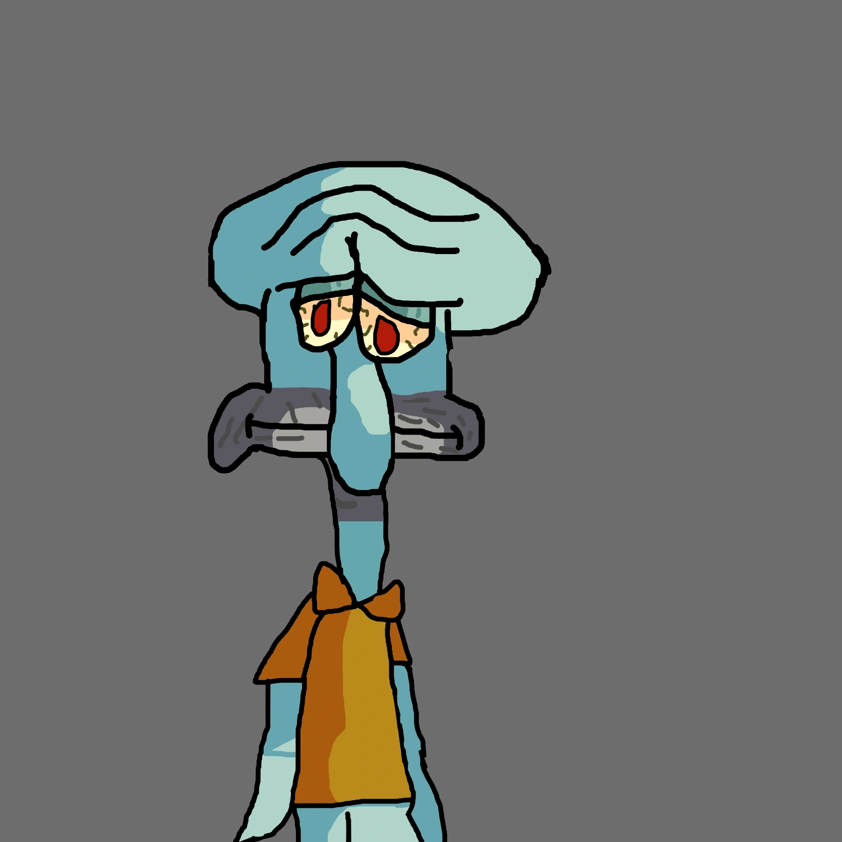 sad squid ward | Fandom
