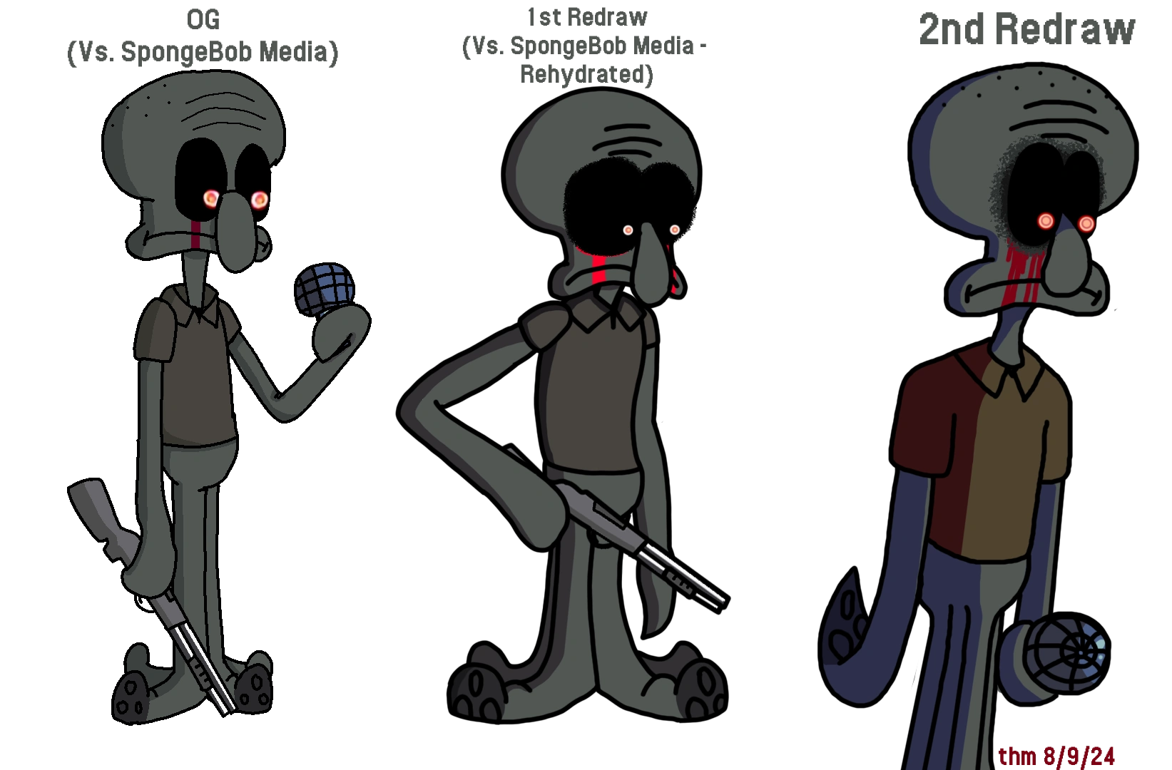 Suicide Squidward (SpongeBob Media) Redraw | Fandom