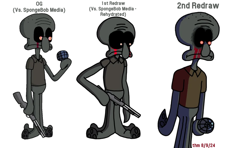 Suicide Squidward (SpongeBob Media) Redraw | Fandom