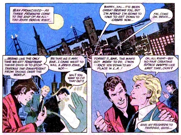 Bros night out between Hal, Bruce and Barry. | Fandom