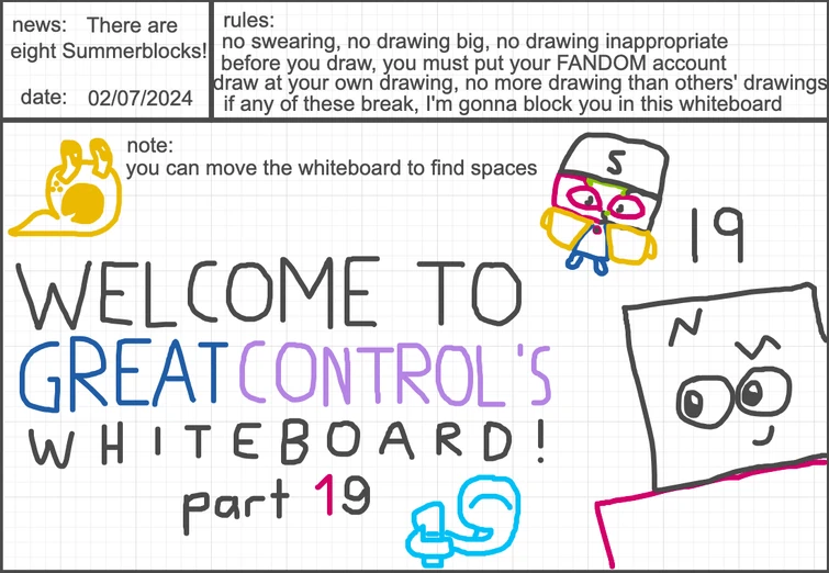GreatControl's Whiteboard Part 19! | Fandom