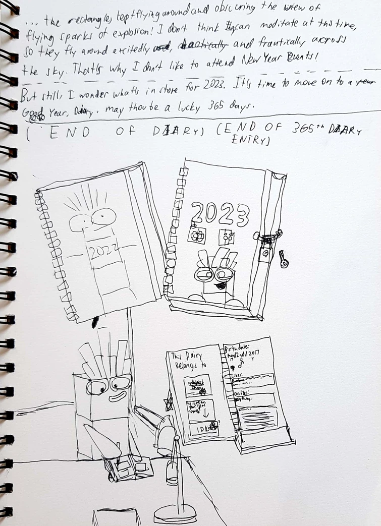 Seven's new year diary entry. | Fandom