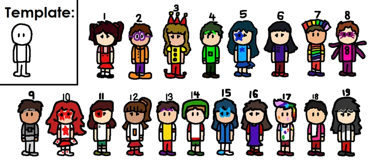 My humanized numberblocks 1-19 (small version) what do you think? | Fandom