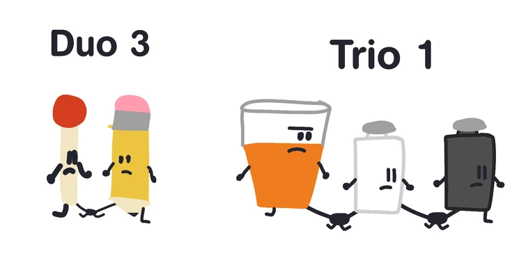 Trio 1 and duo 3 are ufe | Fandom