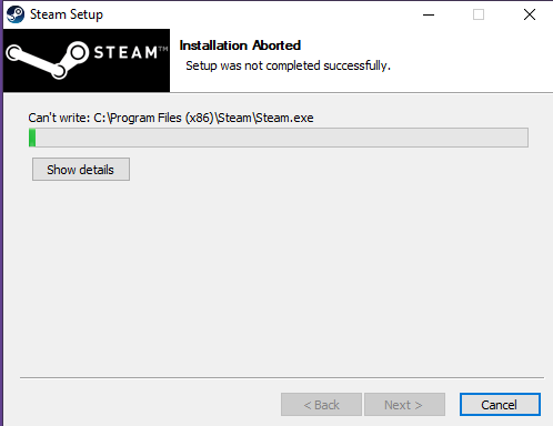 i need to fix this- i tried to install steam | Fandom