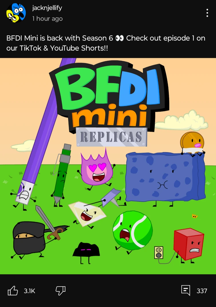 New BFDI Mini season | Fandom