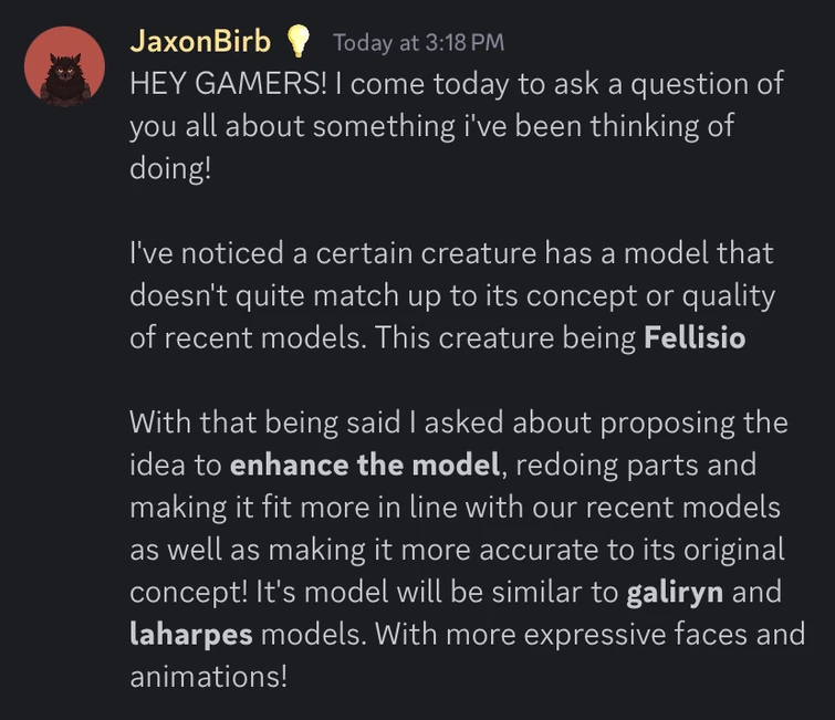 Fellisio model update | Fandom