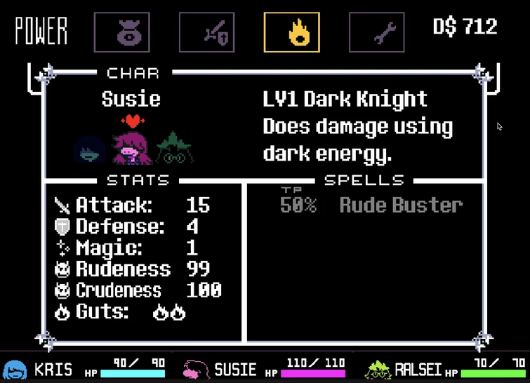 Susie's the "dark knight"? | Fandom