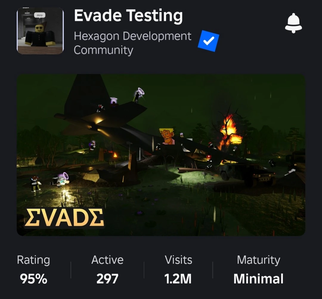 Evade testing has more players than normal Evade | Fandom