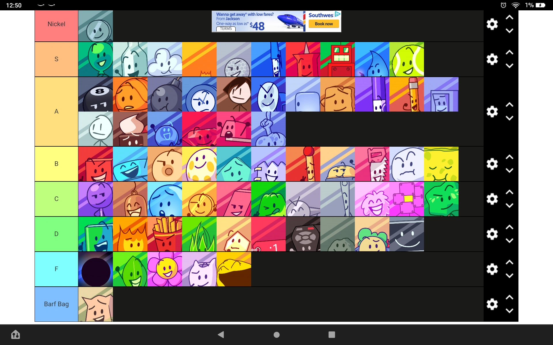 MY BFB/TPOT TIER LIST | Fandom