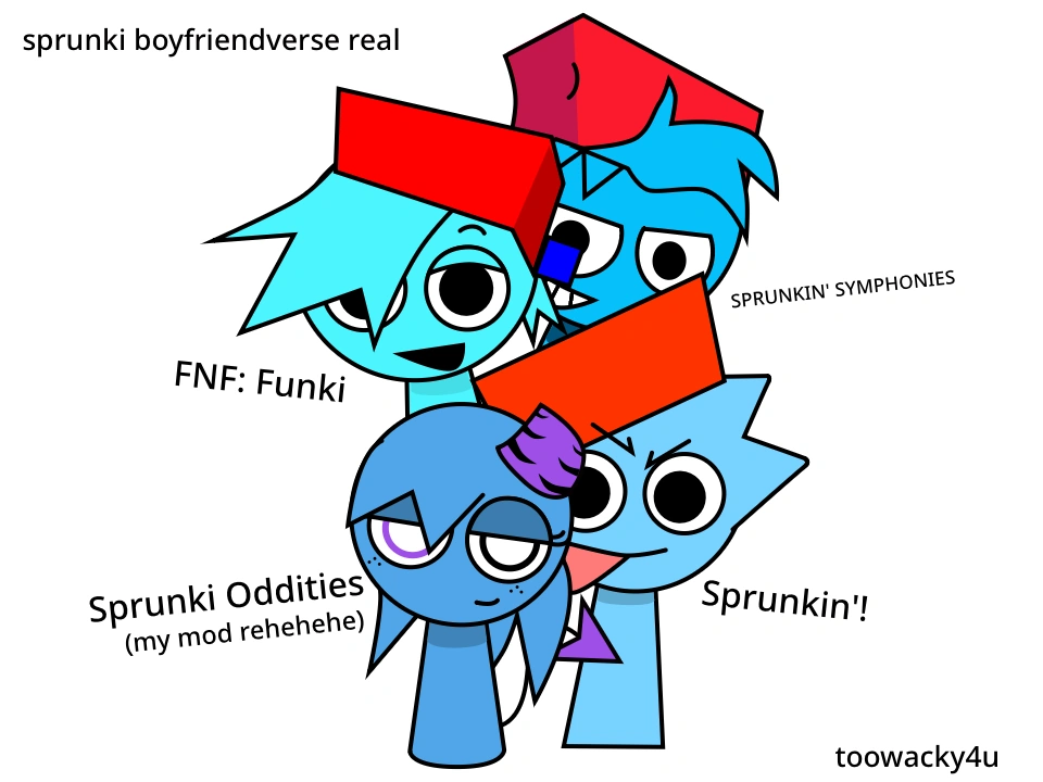 got bored and made the four Sprunki boyfriends! | Fandom