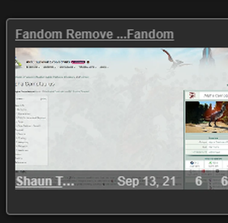 i downloaded a userstyle for fandom and i like how all of them are just ...