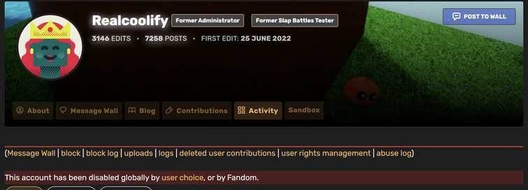 Coolify's account is permanently disabled | Fandom