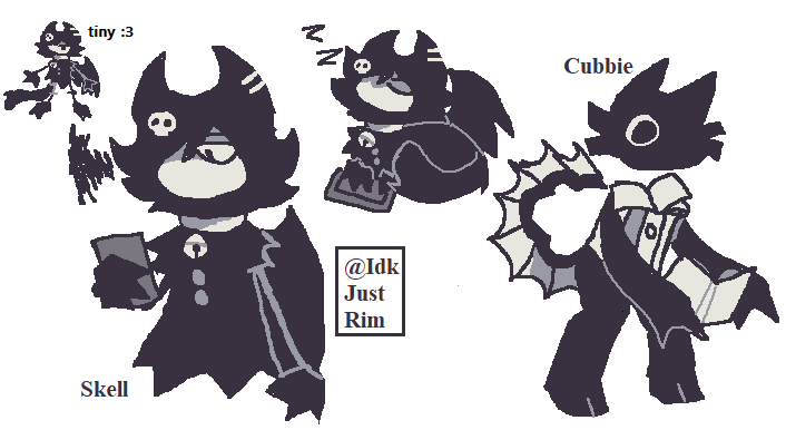 Lil small Skell doodle (and Cubbie) 🦇📖 | Fandom