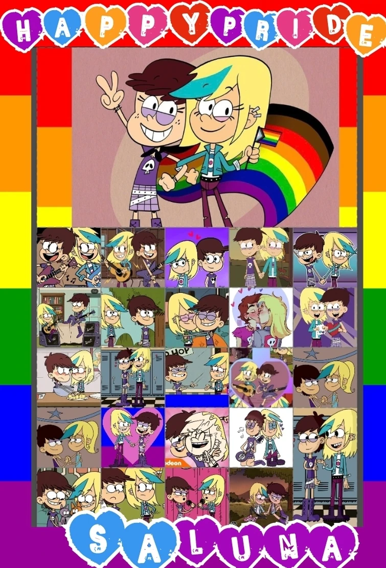 I made this SaLuna collage in honor of Pride month 💜💜💜💙💙🏳️‍🌈🏳️‍🌈🏳️‍🌈 ...