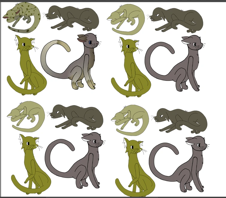 Working on my Warriors OCs! | Off-topic art | CW for scars | Fandom