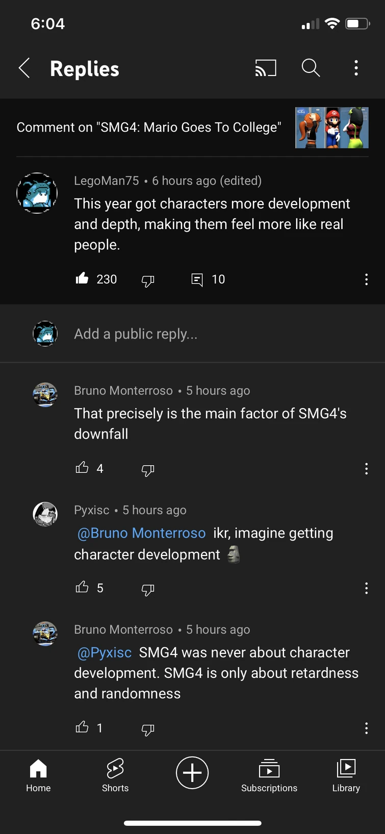 My comment: | Fandom