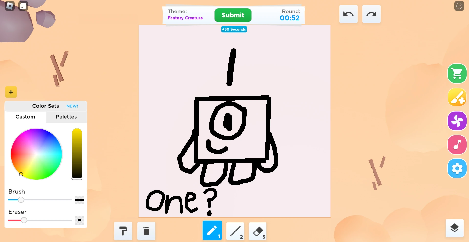 I'm playing Speed Draw rn and I drew One when the theme was Fantasy Creatures | Fandom