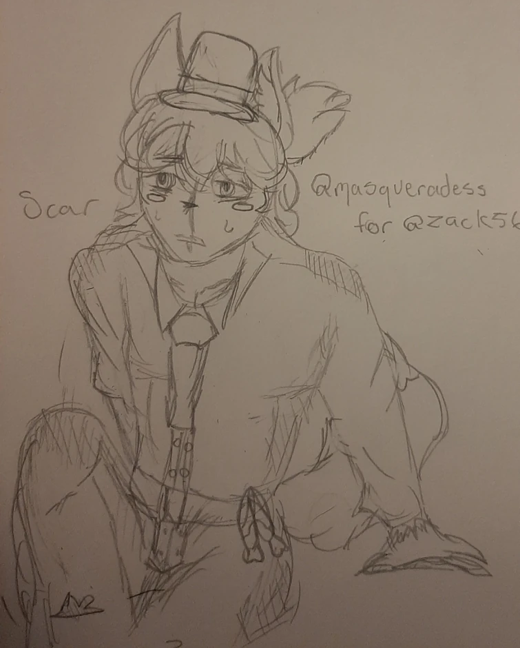Scar (fnaf animatronic oc) - Commission art by yours truly | Fandom