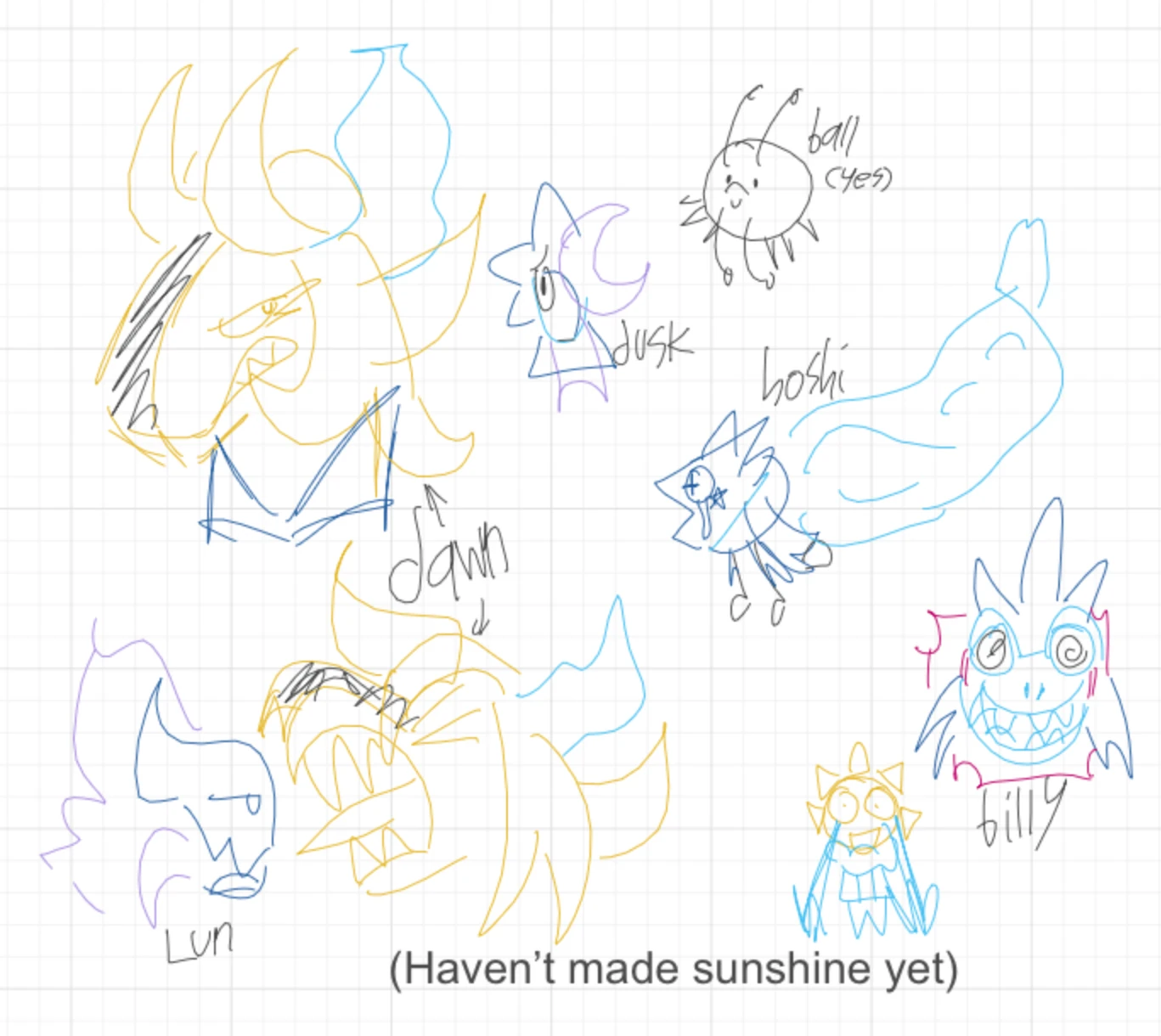 Doodles of my ocs as cos creatures | Fandom