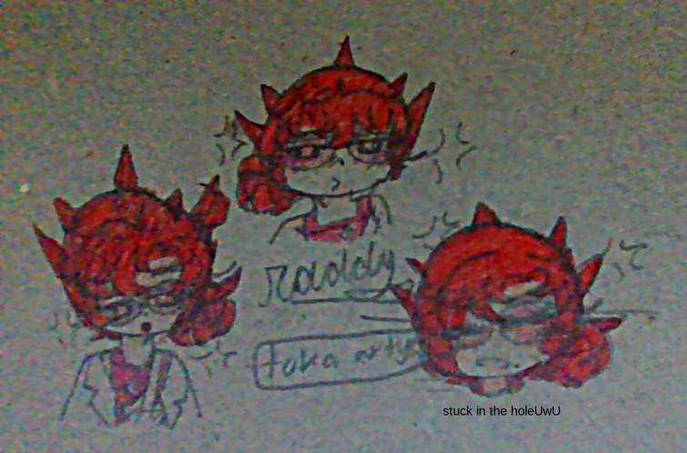 human raddy drawing(unfinished sorry) | Fandom