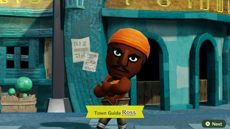 Finally revealing my Miitopia's Towns Guide (and Wiki CPU): Ross | Fandom