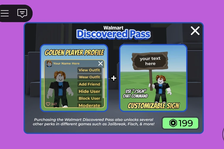 Walmart wants children to buy real things with Robux and make them give ...