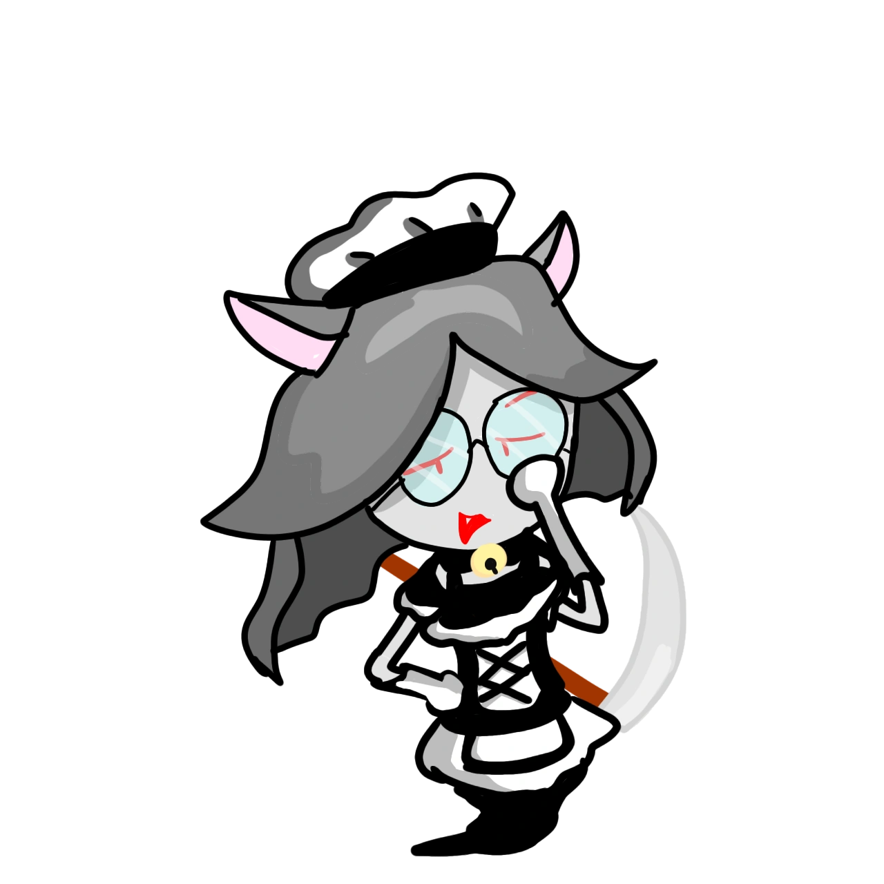 Ghost maid speechy: Do I look cute in these glasses?? | Fandom