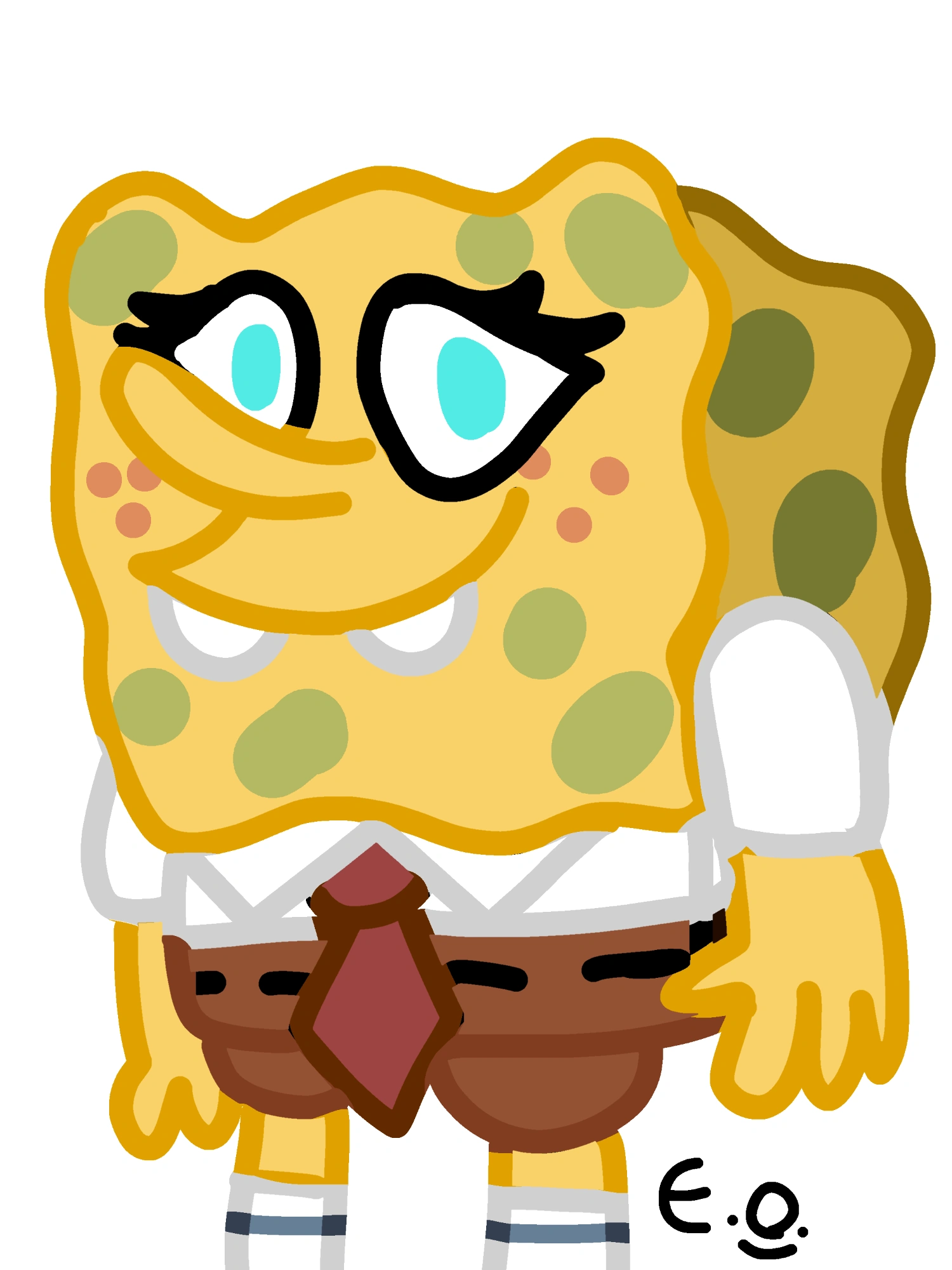 My drawing of SpongeBob in The Ghost and Molly Mcgee style | Fandom