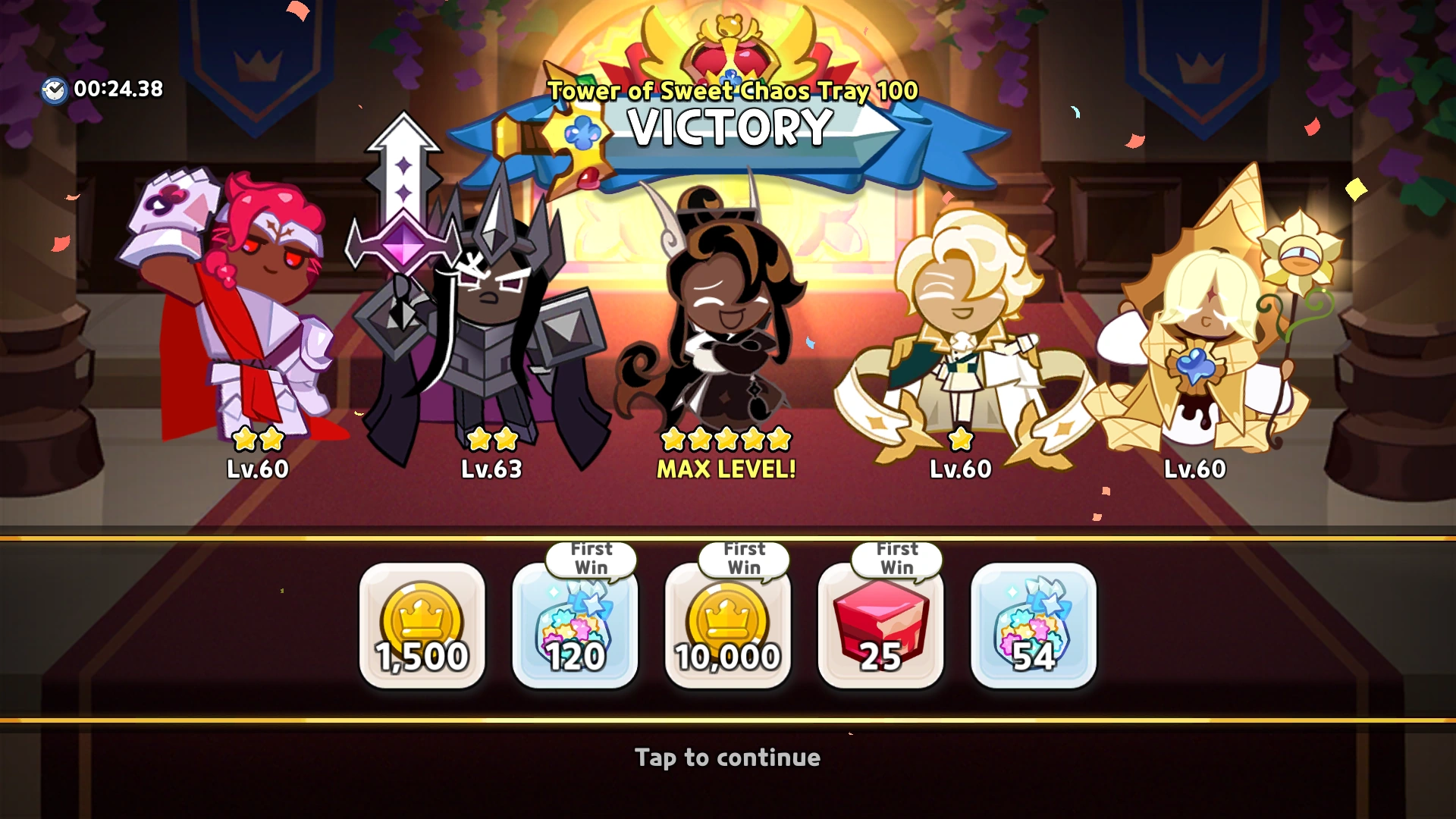 wooo just beat tray 100 and i draw closer to completing the 150 trays ...