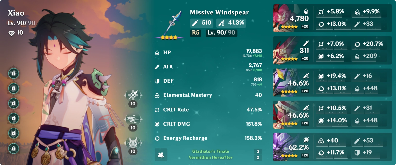 Xiao build: which circlet? | Fandom