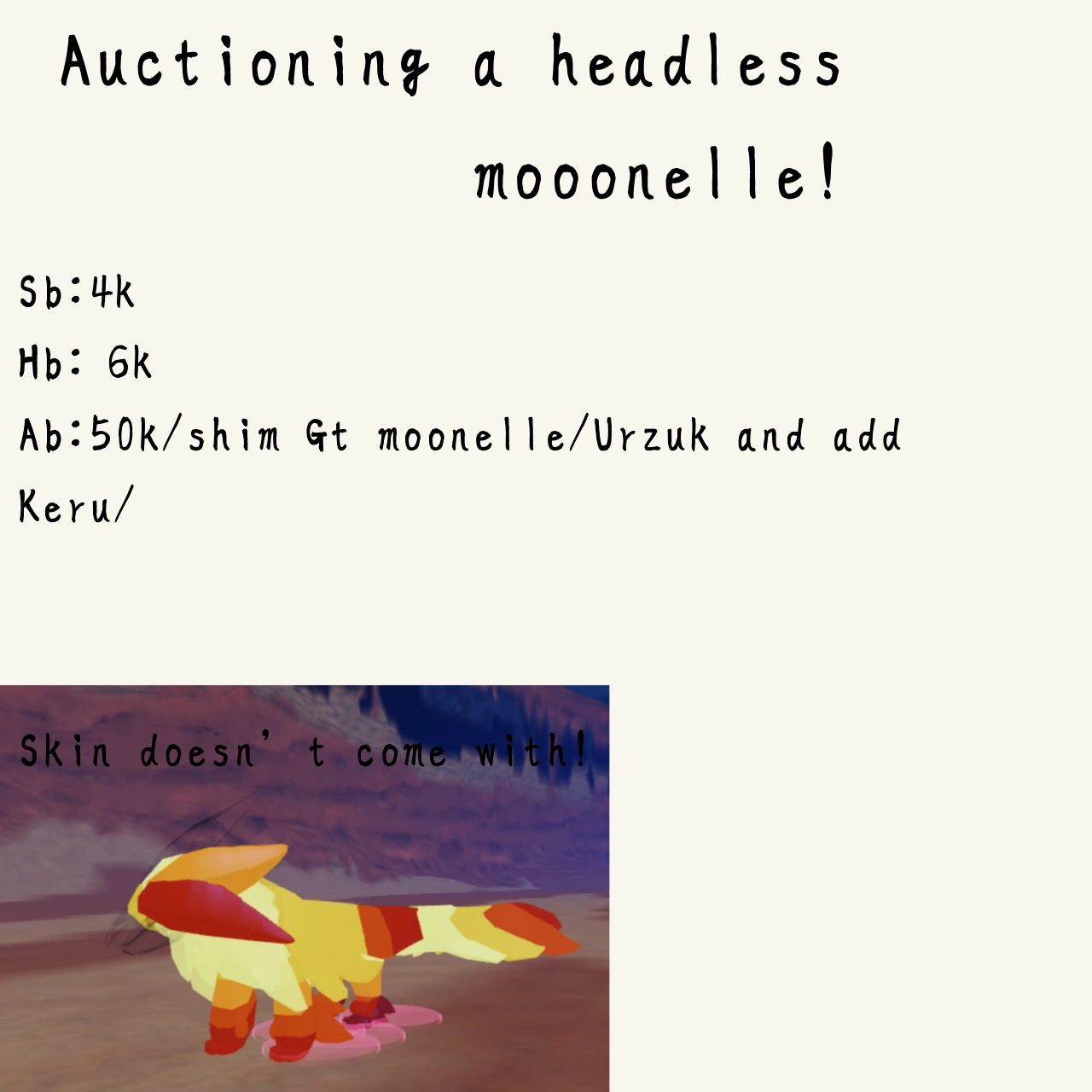 Auctioning pure Headless! | Fandom