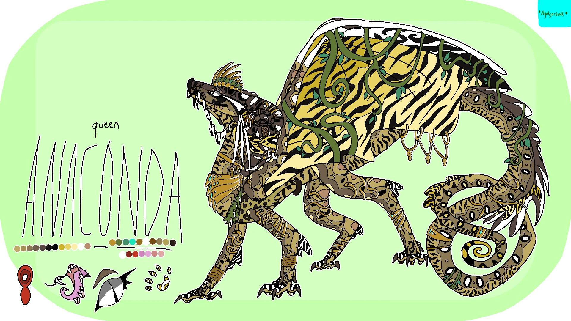 WoF cannon character refs 18 - Queen Anaconda | Fandom